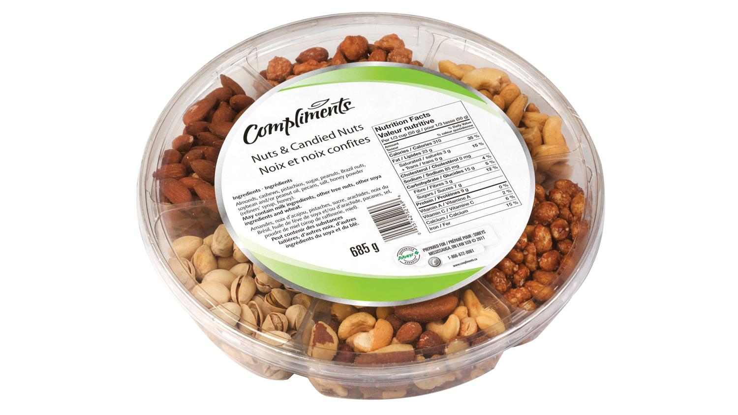 Compliments Nuts & Candied Nuts Carousel | Sobeys Inc.